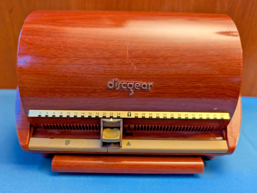 Vtg DiscGear wooden CD storage, 50 slots, holder, organizer | eBay