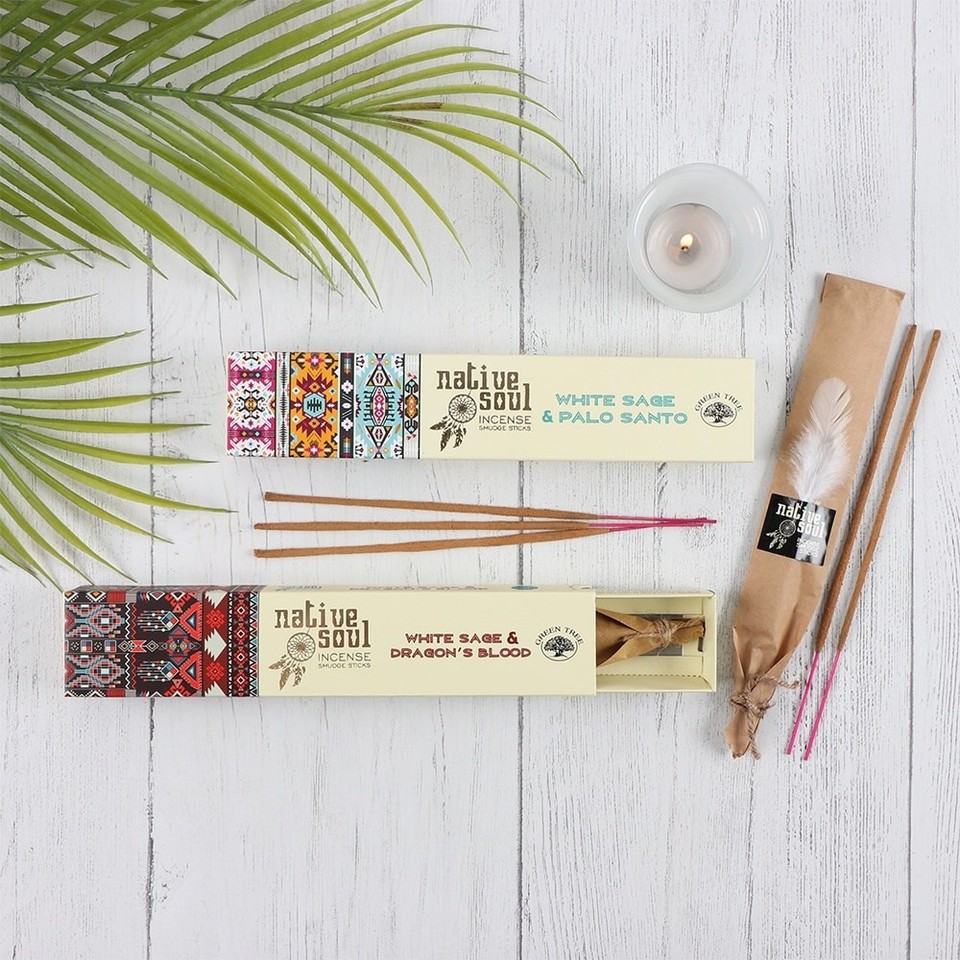White Sage and Dragon's Blood Scented Incense Stick 15g 23cm Length ...