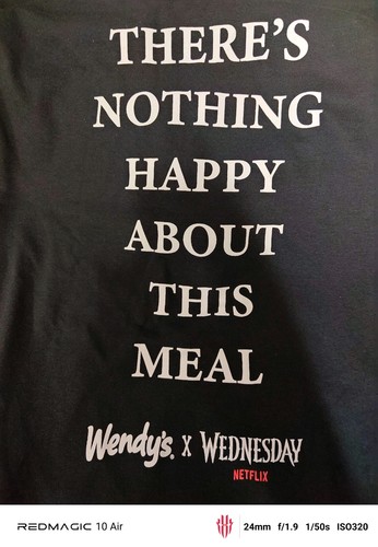 Wendys X Wednesday - Promotional/Employee Shirt - Size Small - New | eBay