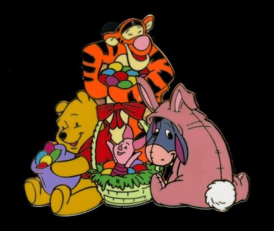 DLR Easter 2002 Pooh & Friends Tigger Piglet Eeyore LE Disney Pin 10551 ...