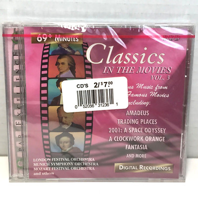 Classics in the Movies, Vol. 3 Music CD Import Canada 1995 Famous Movie ...