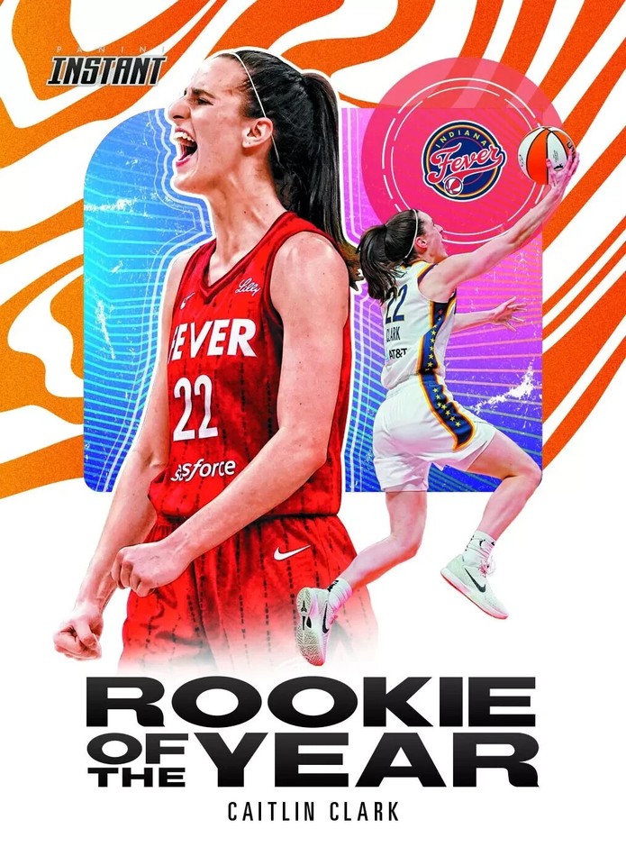 NEW WILSON CAITLIN CLARK ICON MINI BASKETBALL 🏀+ PANINI ROOKIE CARD RC ...