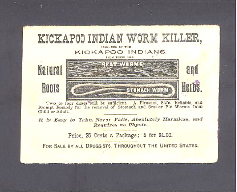 KICKAPOO INDIAN REMEDIES - Buffalo Hunt | eBay