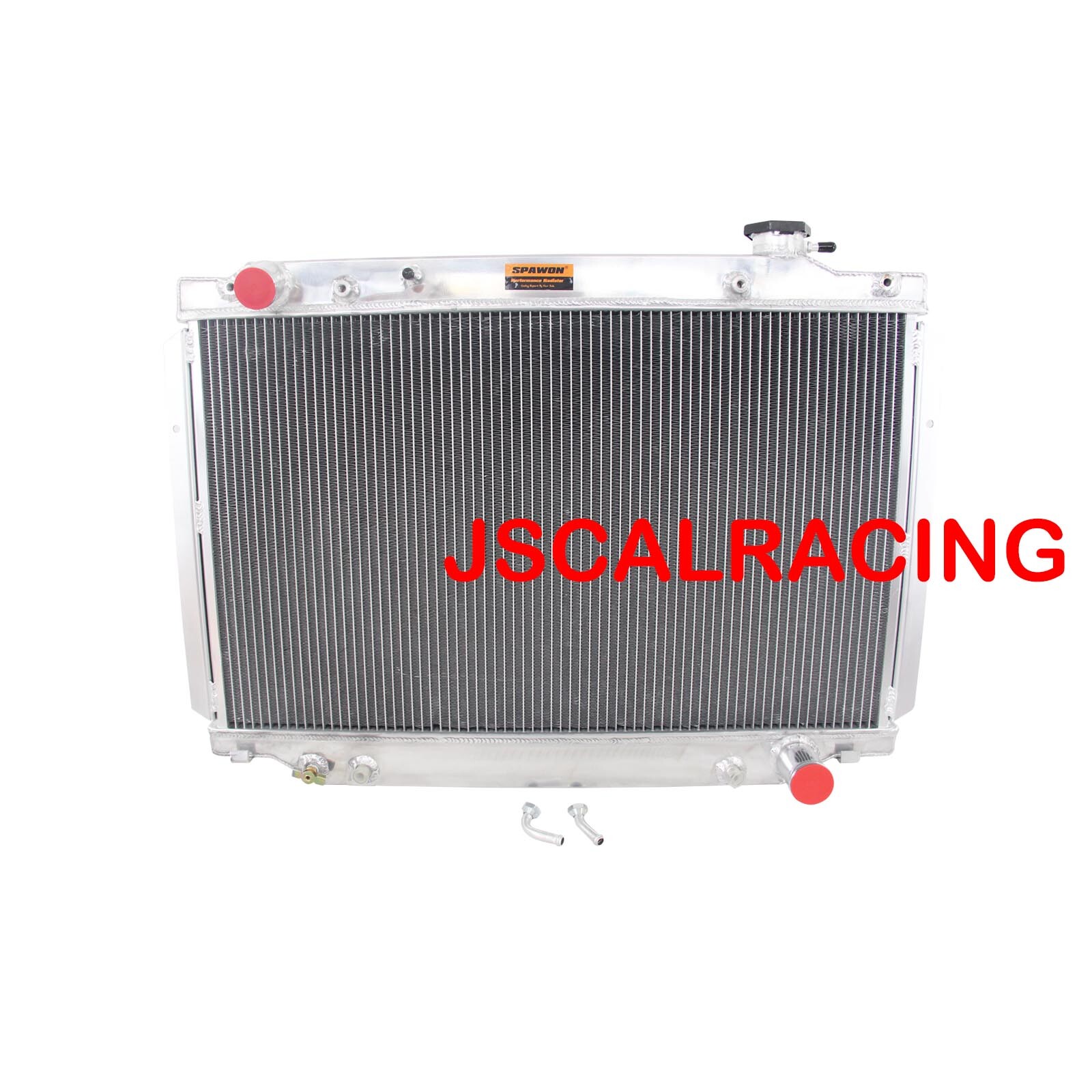 SPAWON Aluminum Radiator Fit Toyota Land Cruiser 80 Lexus LX450 AT 3Row ...