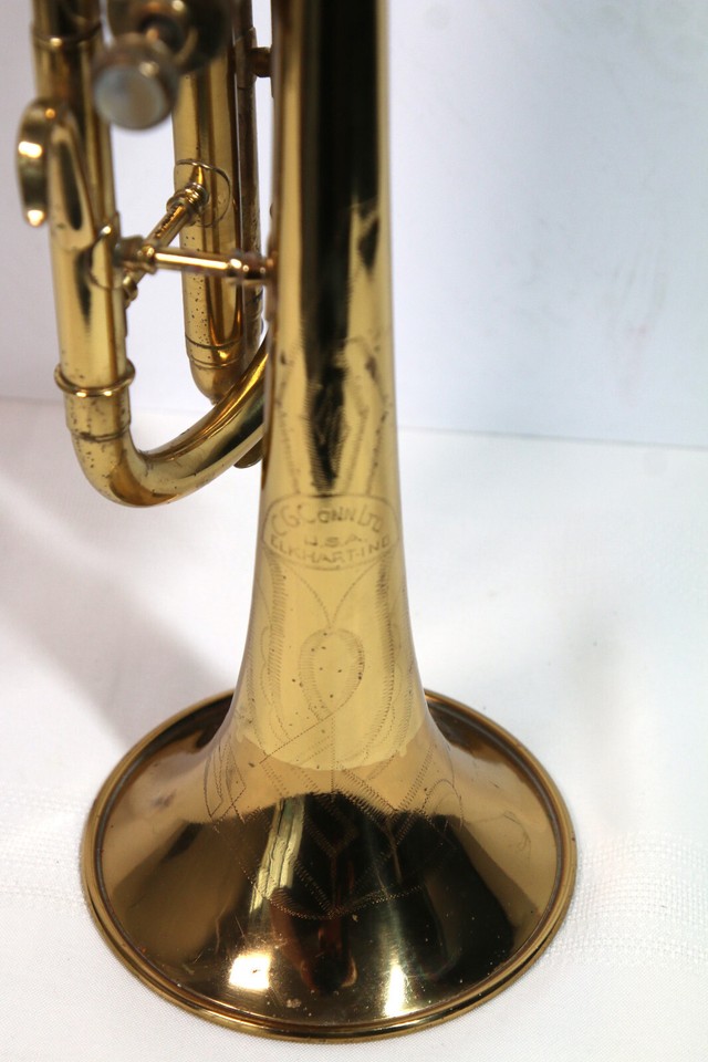 C.G. Conn Victor 80A Cornet 1946 Serial 363671 w/ Vincent Bach Mout ...