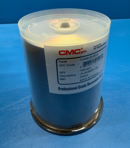 CMC Pro T-DMR-ZZ-SB16 100-Count Professional Grade Recordable Media ...