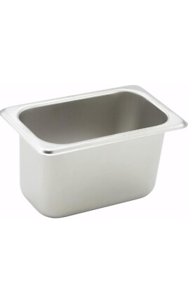 Winco SPN4, 4-Inch Deep One-Ninth Size Steam Table Pan, NSF | eBay