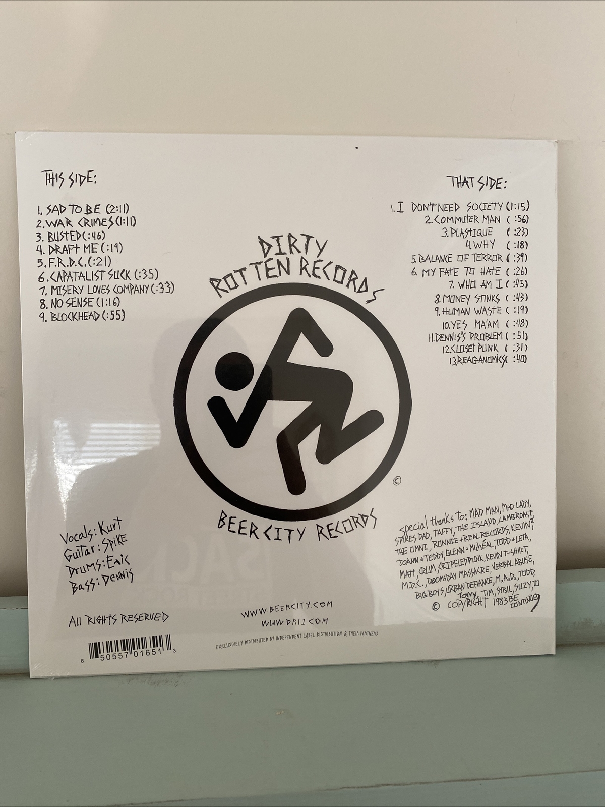 D.R.I. ‎– Dirty Rotten LP BRAND NEW SEALED VINYL 650557016513| eBay