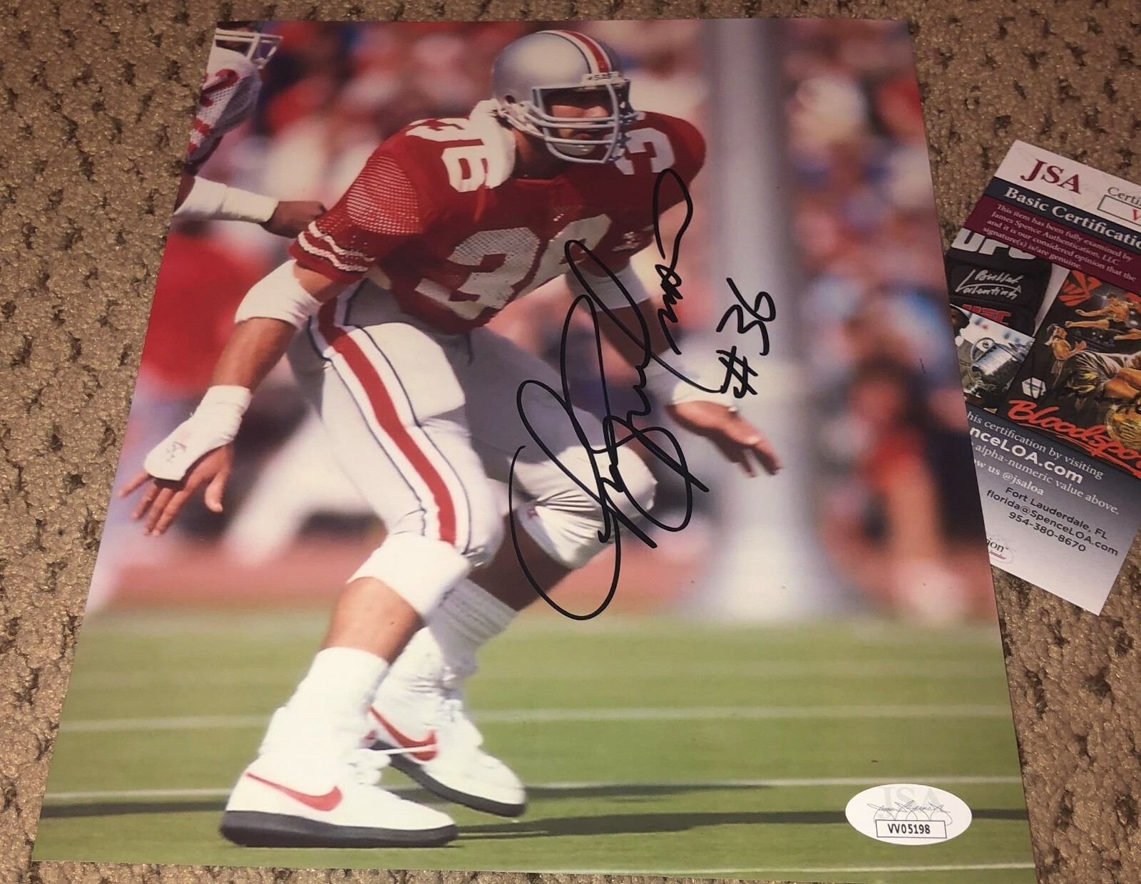 Chris Spielman Autographed Memorabilia | Signed Photo, Jersey ...