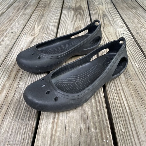 Crocs Kadee Ballet Flats 11215 Black Slip On Comfort … - Gem