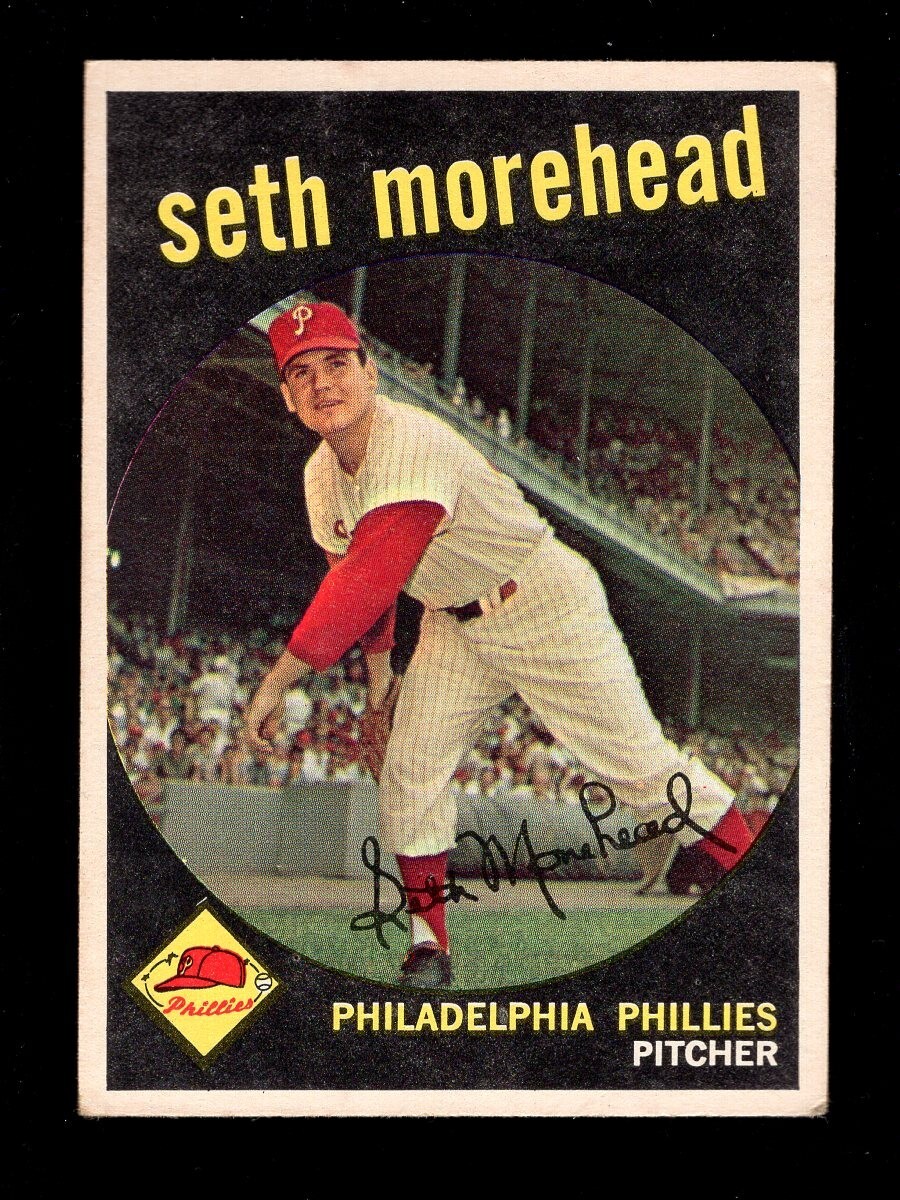 1959 TOPPS #253 SETH MOREHEAD PHILLIES EX 1A | eBay