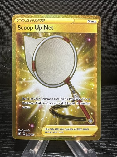 Scoop Up Net 207/192 Pokemon TCG Rebel Clash - Gold Secret Rare Trainer ...