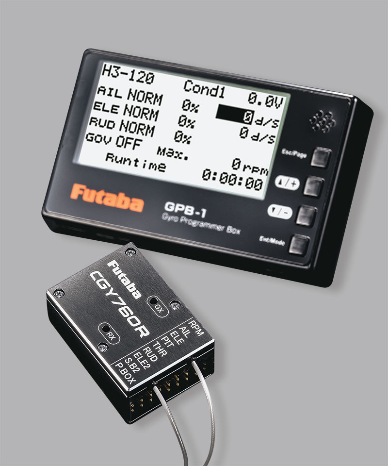 Futaba CGY760R receiver/3-axis gyro for helicopter w/built-in governor ...