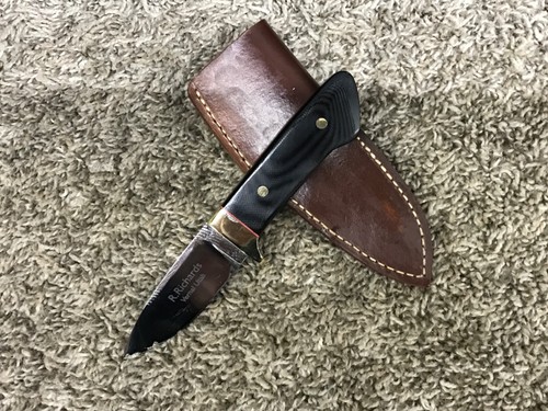 Custom Drop Point Carbon Steel Nicholson File G10 Handle Knife By Ray ...