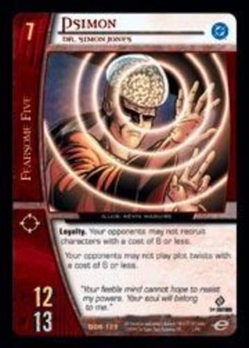 VS System: Psimon, Dr. Simon Jones - Foil [Played] DC Origins TCG CCG ...