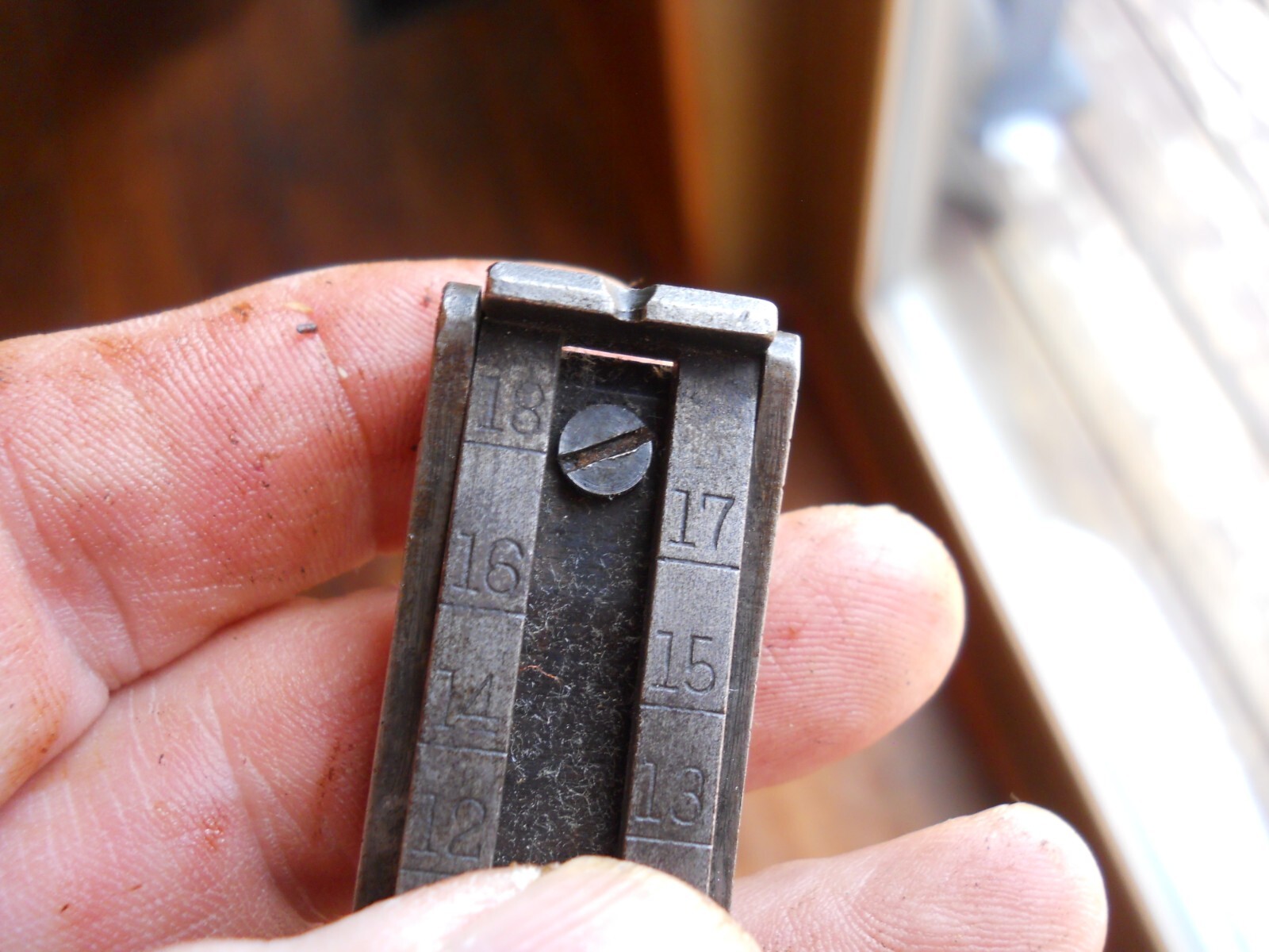 Krag jorgensen model 1892 rifle complete rearsight rear sight w base ...