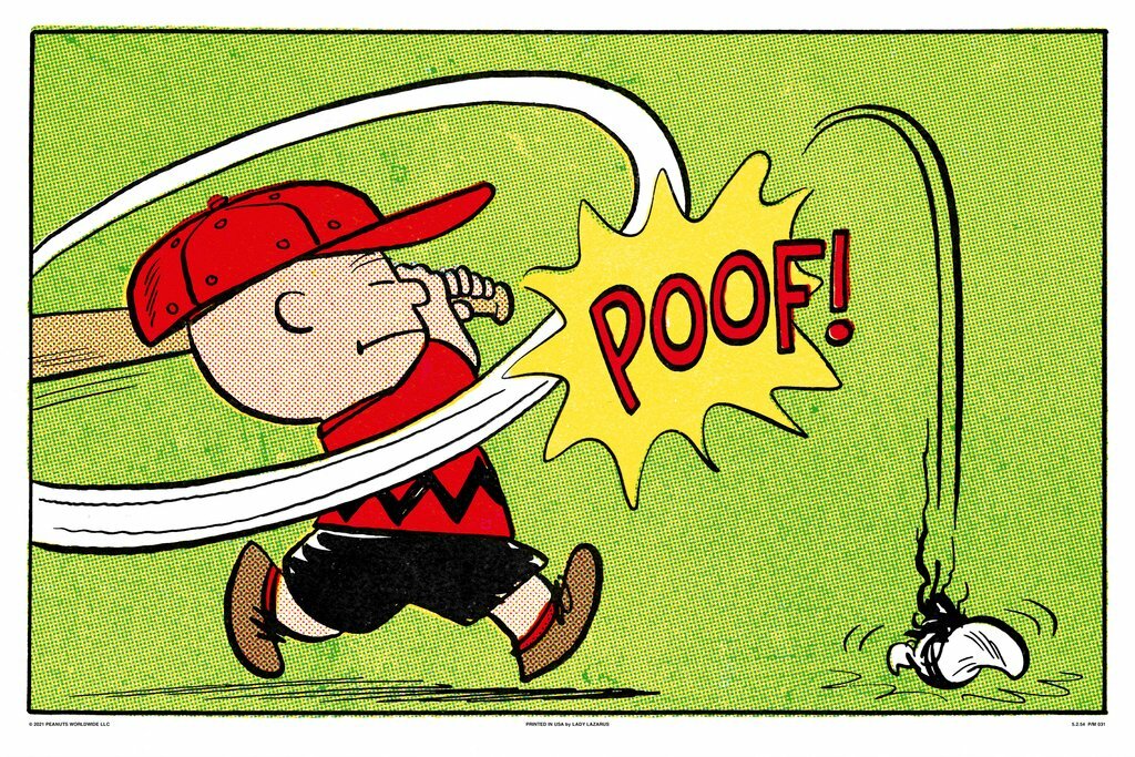 Peanuts Poof Poster - Charlie Brown - Charles Schulz - XXX/175 - Mondo ...