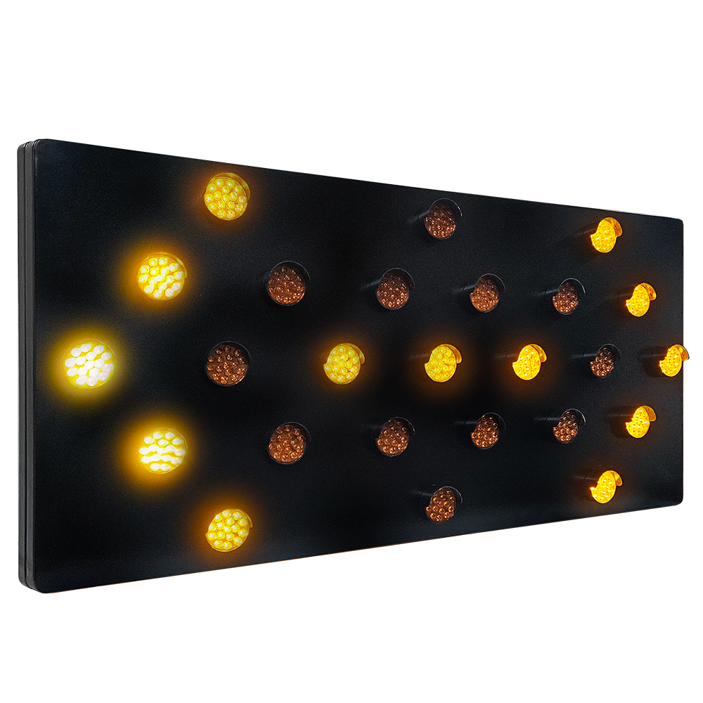 VOLTEX 60" L X 30" H X 3" D LED LIGHT DOT TRAFFIC ARROW BOARD BAR ...