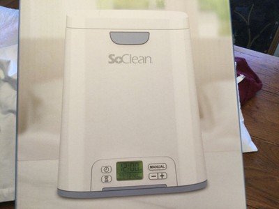 New SoClean 2 CPAP Cleaning and Sanitizing Machine, White & Blue ...