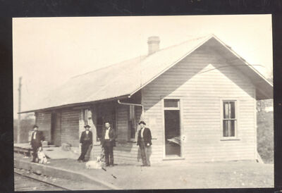 REAL PHOTO VINCENT OHIO RR RAILROAD DEPOT TRAIN STATION POSTCARD COPY ...