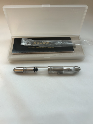 Asivine P36 Clear Titanium Fountain Pen | eBay