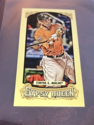 Giancarlo Stanton 2014 Gypsy Queen Mini Orange Jersey SP #165B, New ...