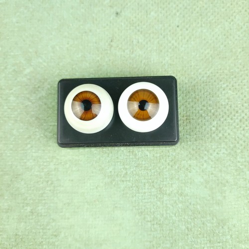 Antique glass eyes, brown, eye size 0.9" / 23 mm, doll eyes, 1930s ...