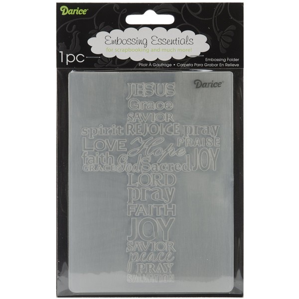 Darice Embossing Folder 11cm X 15cm Cross With Words. Delivery for sale ...