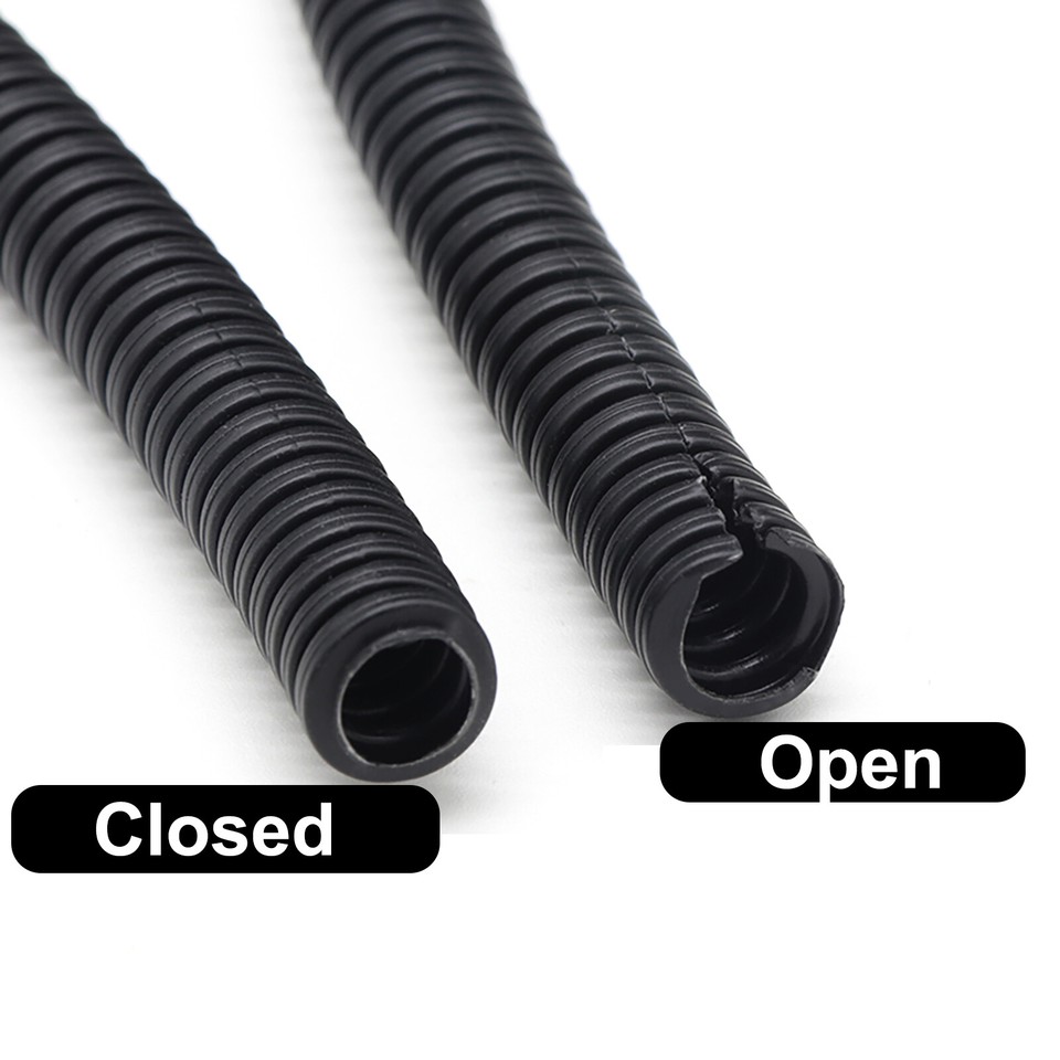 Conduit Split & Non Split Flexible Tube Cable Tidy Trunking Organiser ...
