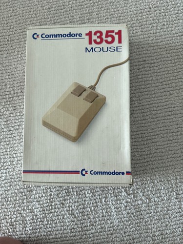 Vintage Commodore 1351 2 Button Serial Mouse With Box | eBay