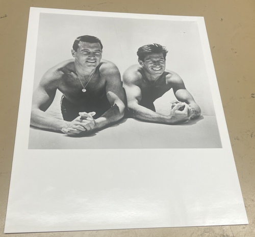 Rock Hudson and George Nader Photo 8x 10 from 1957 | eBay