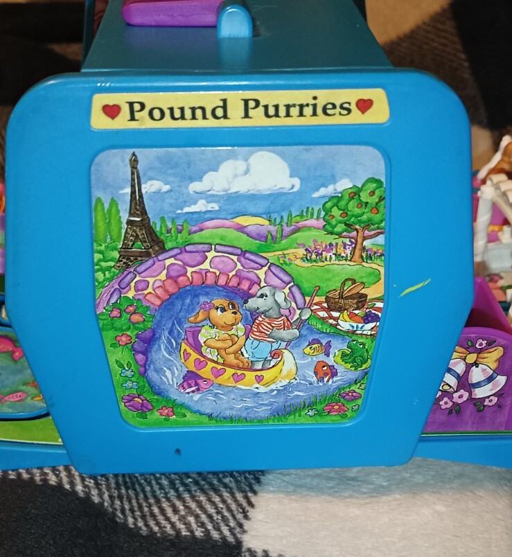 Vintage 1995 Pound Puppies & Purries Wedding Playset Carrier Honeymoon ...