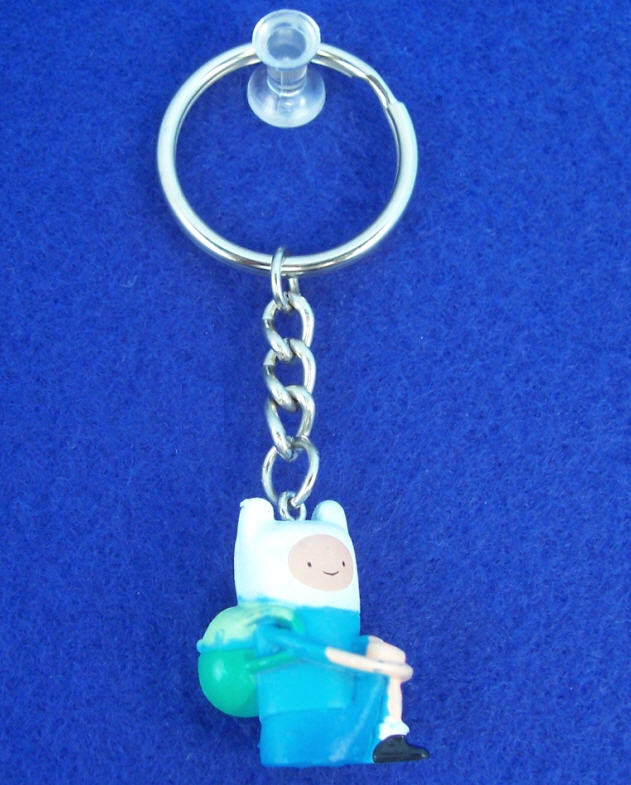 NEW ADVENTURE TIME KEYCHAIN BACKPACK PULL FINN THE HUMAN JAKE THE DOG U ...