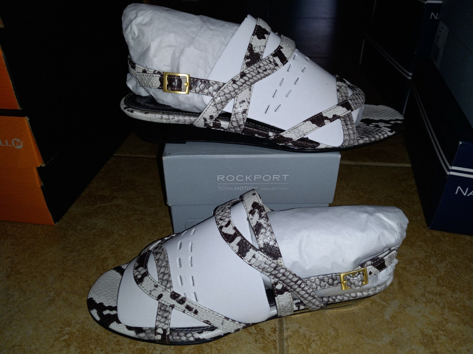 NEW $90 Womens Rockport Zandra Slingback Sandals, size 7 Medium shoes | eBay