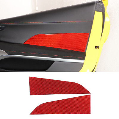 Car Door Armrest Side Panel Sticker Red Carbon Trim For Lotus Emira ...