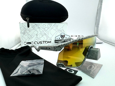 OAKLEY BXTR CUSTOM GREY BLACK TRIGGER PRIZM 24K GOLD IRIDIUM SUNGLASSES ...
