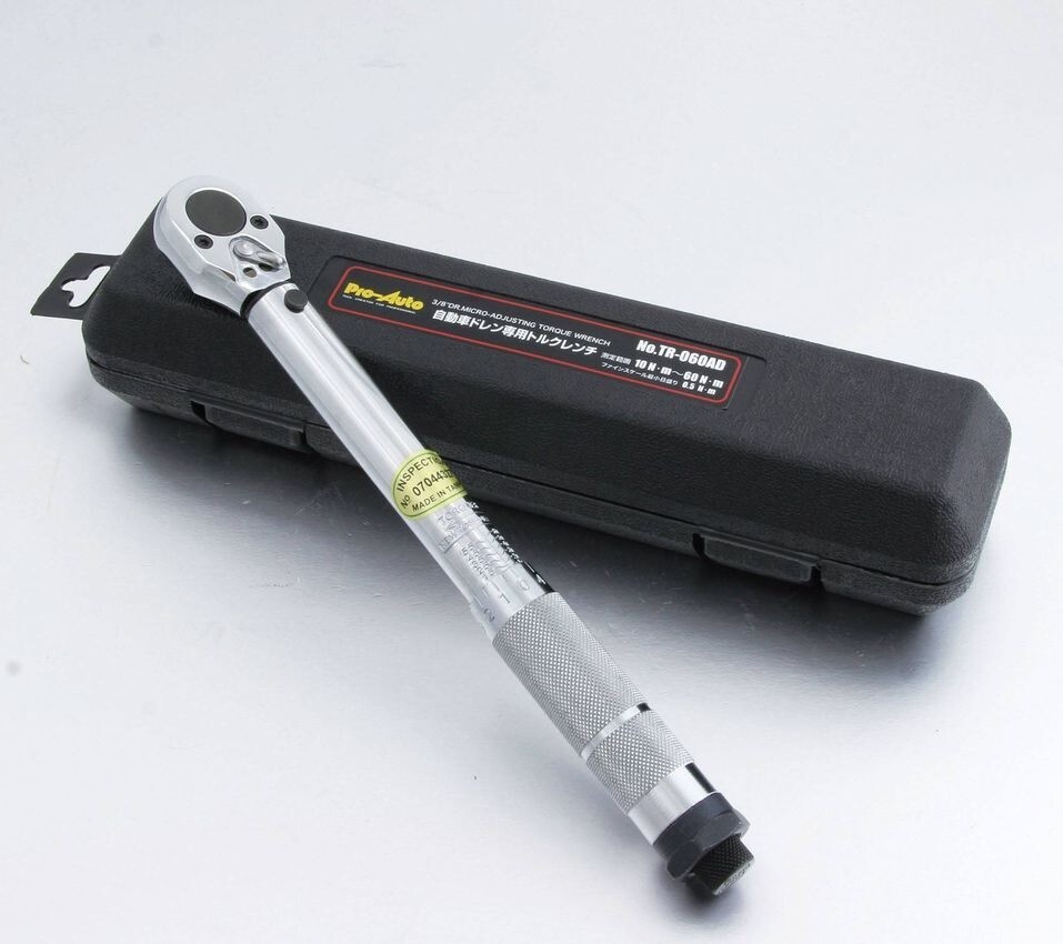 PRO-AUTO 3/8" PRE-SET TORQUE WRENCH FOR DRAIN PLUG (10～60Nm) TR-060AD ...