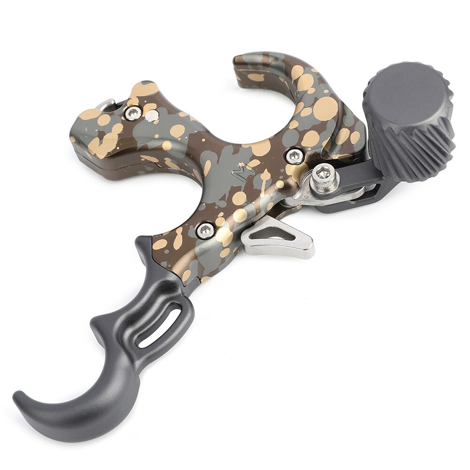 Archery Release Aid UV Button 3/4Finger Thumb Trigger RHLH Shooting ...