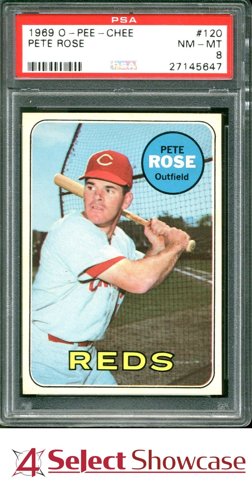 1969 O-PEE-CHEE #120 PETE ROSE REDS POP 13 PSA 8 | eBay
