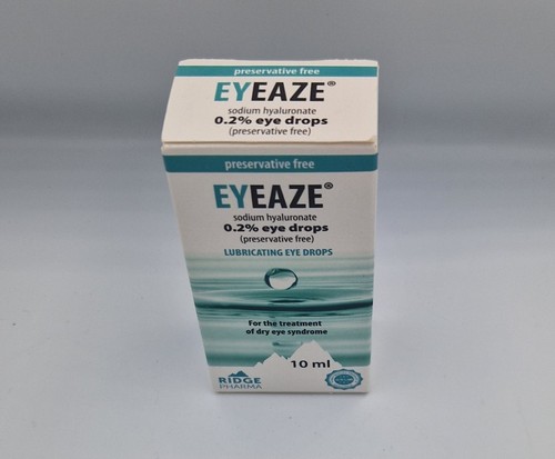 Eyeaze Lubricating Dry Eye Eyes Drops Treatment 0.2% Sodium Hyaluronate ...