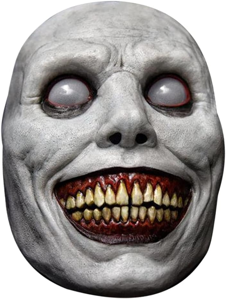 Scary Halloween Demon Mask Evil Smiling Demon Mask Creepy Zombie Devil ...