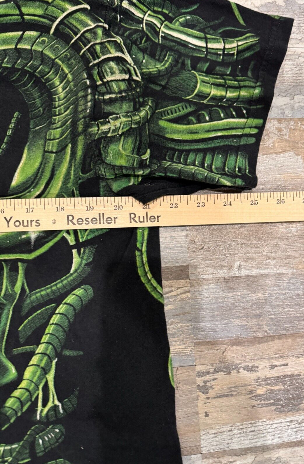 Vintage 1998 Liquid Blue Terminator Skull All Over Pr… - Gem