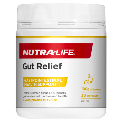 Nutra-Life Gut Relief 180g Oral Powder Gastrointestinal Health Support ...