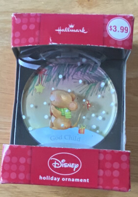 Hallmark Winnie the Pooh Mouse in the Snow Praying God Child Christmas ...