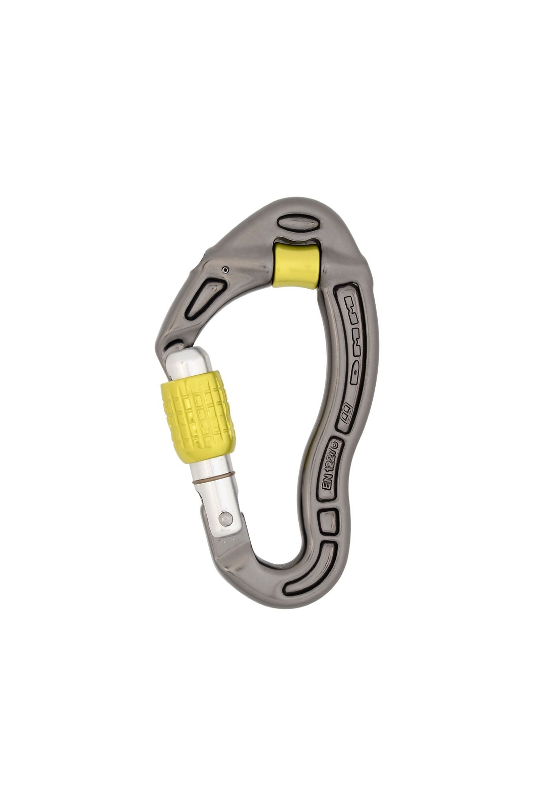 DMM Revolver Screwgate Carabiner, Titanium/Lime, A272 Climbing ...