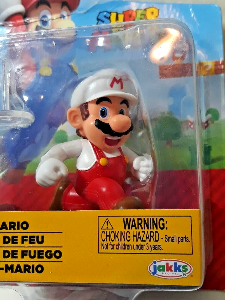 Nintendo Super Mario Wave 25 FIRE MARIO 2.5-Inch Mini Figure Jakks | eBay