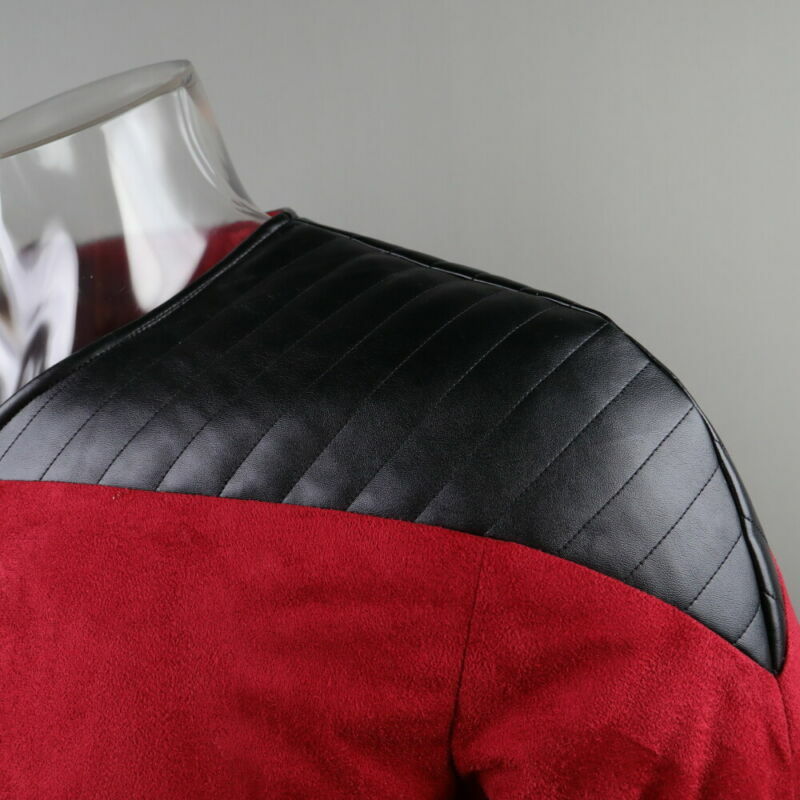 The Next Generation Captain Picard Red Duty Uniform Jacket TNG Coat ...