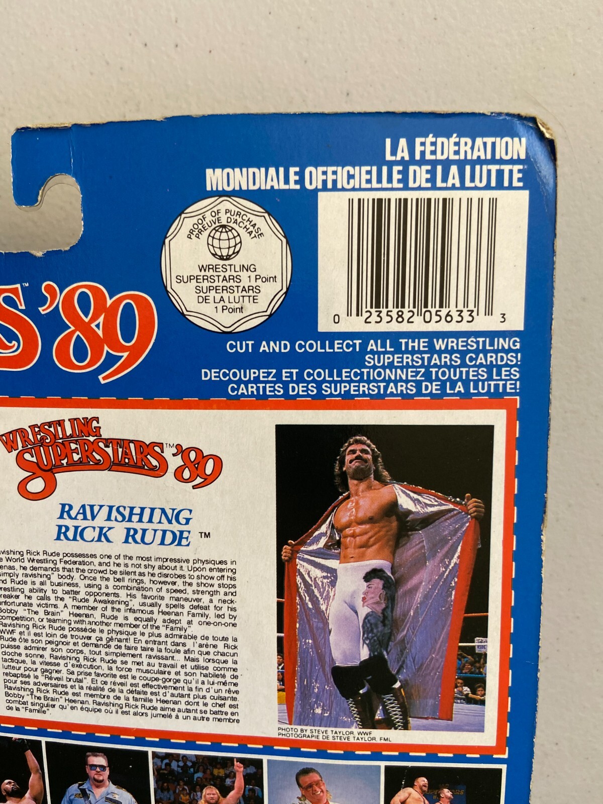 WWF LJN Wrestling Superstars Ravishing Rick Rude Figure WWE Black Card ...