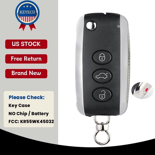 Smart Remote Key Shell Case Fob for 2004 - 2016 Bentley Flying Spur ...