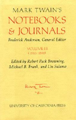 Mark Twain's Notebooks and Journals, Volume III: 1883-1891 by Mark Twain (Hardcover, 1980) for ...